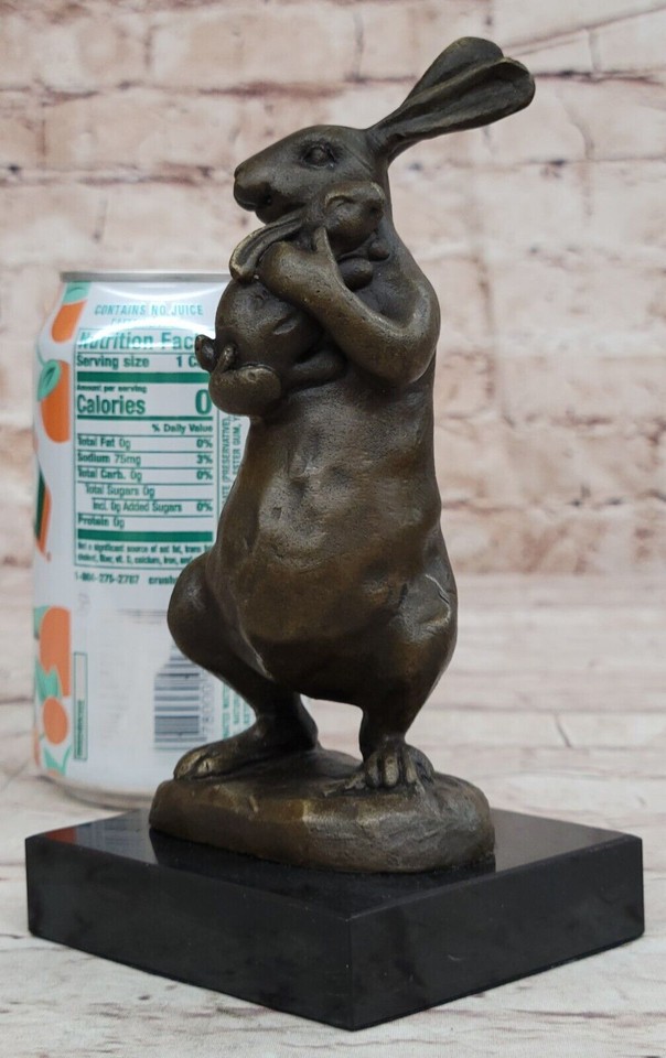 Bronze Sculpture, Hand Made Statue Animal Vienna Austrian Bunny Rabbit ...