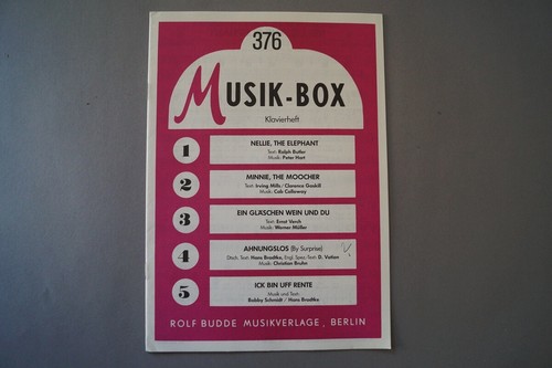 Musik-Box Heft 376 .Notenheft | eBay.de