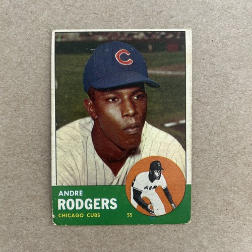 1963 Topps Baseball Andre Rodgers Chicago Cubs Card #193 | eBay