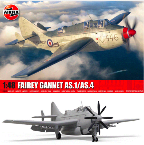 Airfix 1:48 Fairey Gannet AS.1/AS.4 Model Aircraft Kit Skill Level 4 ...