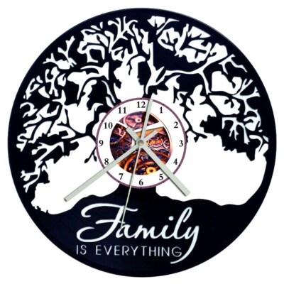 AUSTRALIAN MADE Vinyl Record Clock Family is Everything Tree | eBay ...