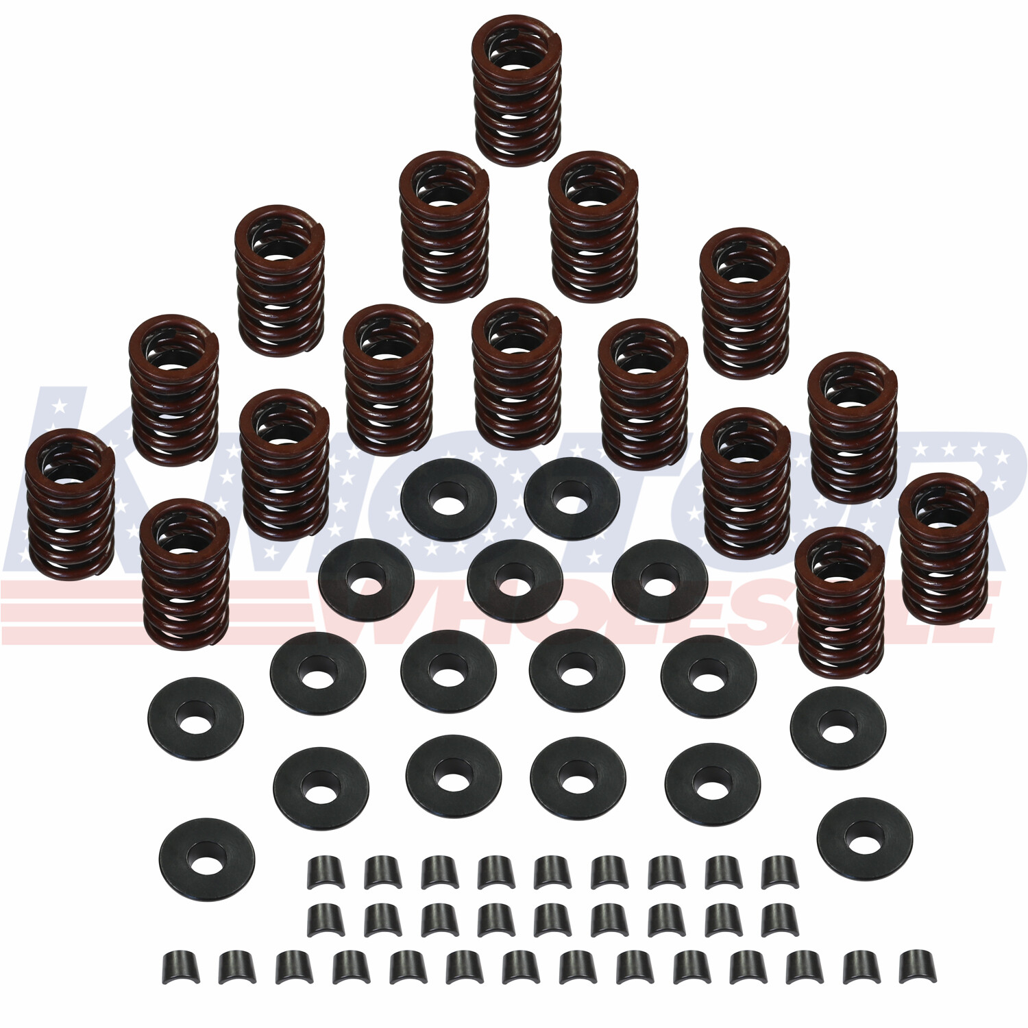 Valve Springs Kit With Steel Retainers Locks Fit For Chevrolet SBC 327 ...