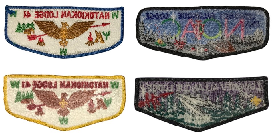 Lowaneu Allanque Lodge 41 Three Fires Council IL Lot of 4 Flap (YX1091 ...