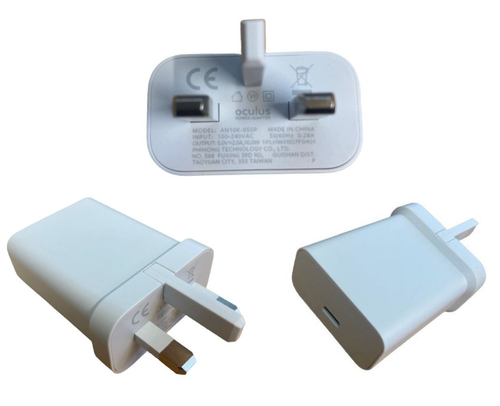 OFFICIAL COMPATIBLE FOR OCULUS QUEST 1 & 2 VR CHARGER USB-C PLUG POWER ...