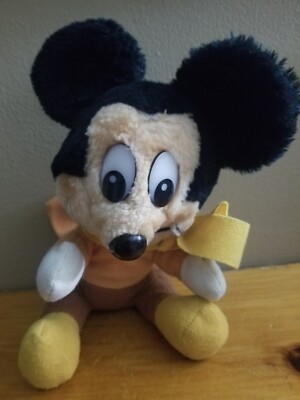 Vintage Disney Mickey's Christmas Carol Tiny Tim Plush Stuffed Animal ...