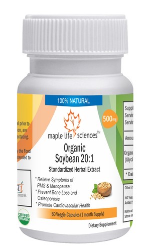 ORGANIC Soybean 20:1 Extract Capsule Glycine Max Isoflavones ...