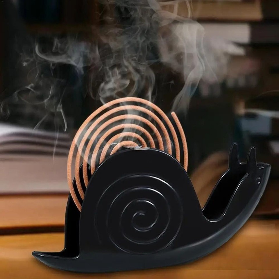 Snail Shape Mosquito Coil Tray Incense Holder Shelf Home Bedroom ...
