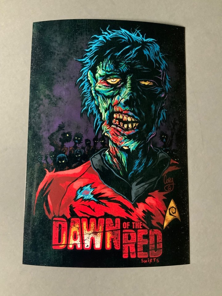 Zombie Star Trek Dawn of the Dead Red Shirts Art Print dvd vhs Blu-ray ...