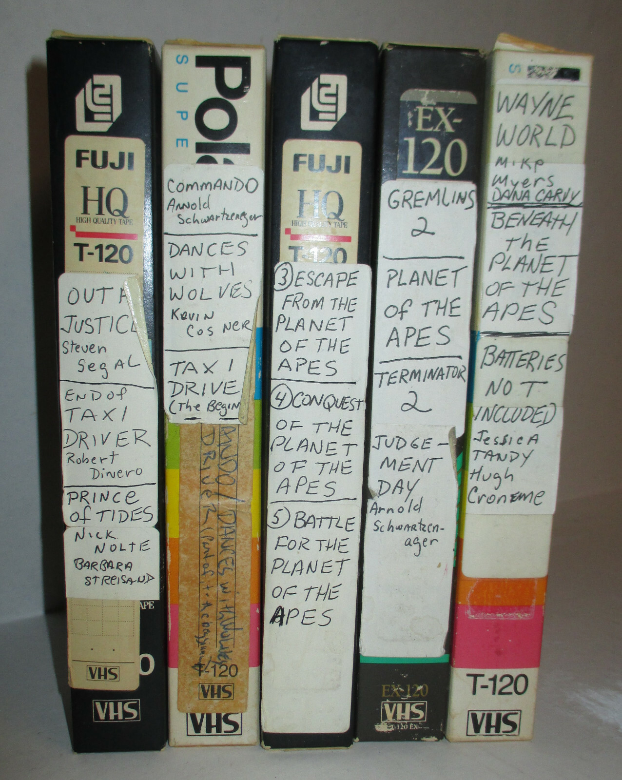 5 VHS Video Tapes- Lot of 5 Tapes - Crate #5 - Lot #6 - Used - Read ...