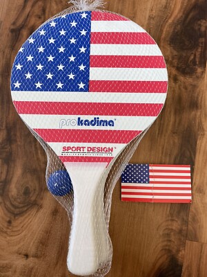 Patriotic Pro Kadima Paddle Ball Game Sport Design American Flag Summer ...