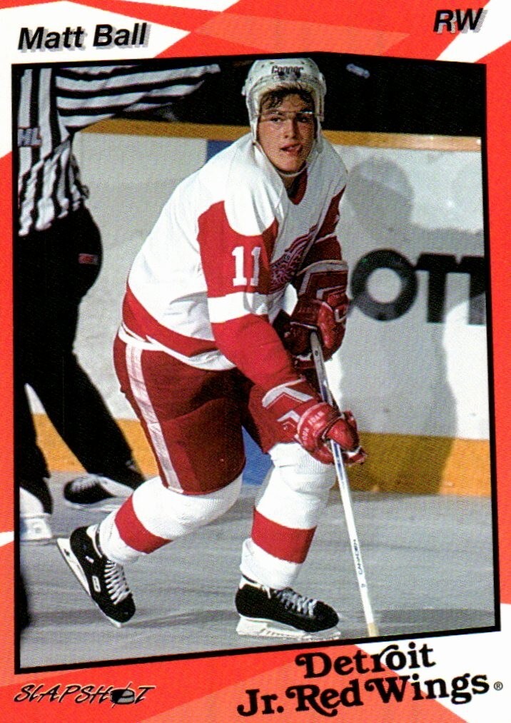 Matt Ball 1993-94 Detroit Jr Red Wings | eBay