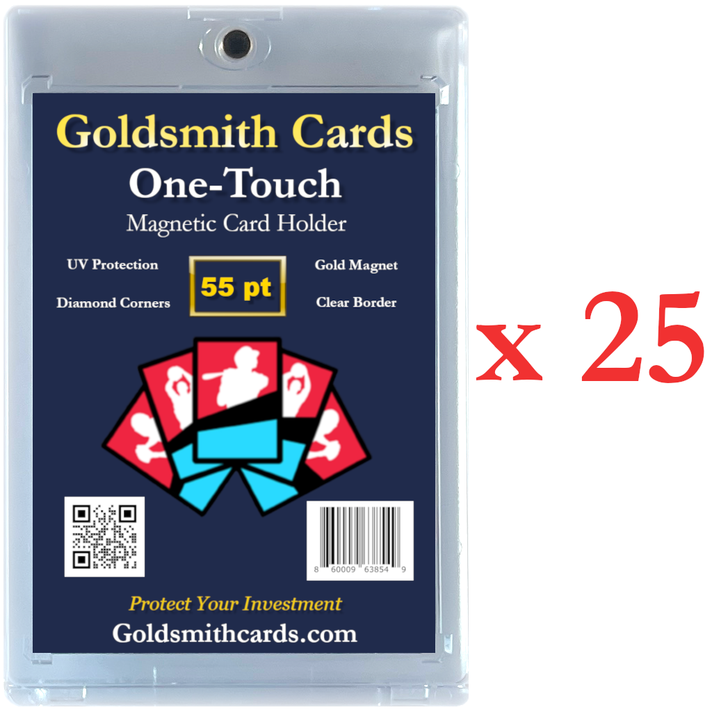 25 Pack One-Touch Magnetic Holders - Goldsmith Cards - Sizes 35 point ...