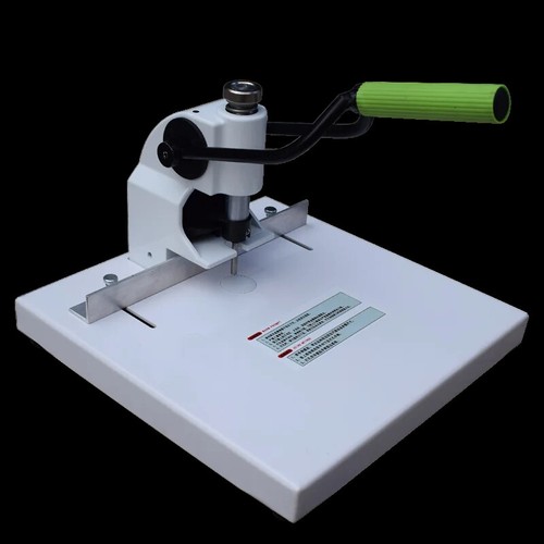 Heavy-duty single hole punching machine 3-10mm drill bit fabric card ...