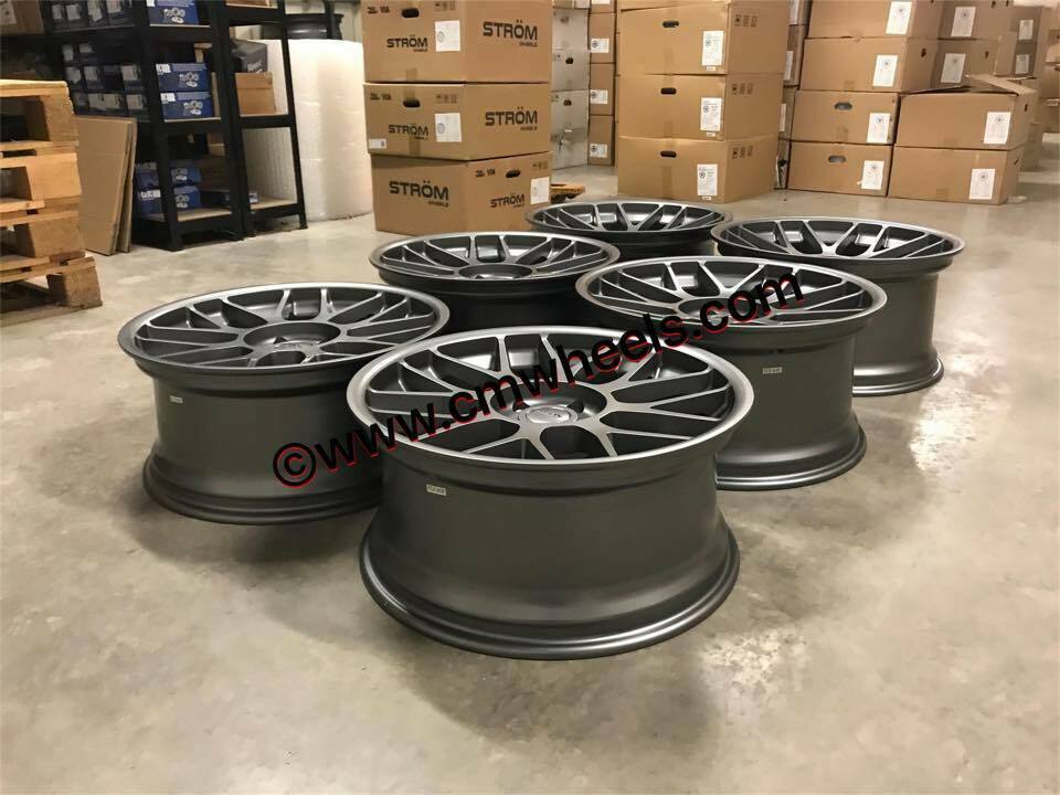 19" Strom STR2 RC ULTRA CONCAVE Alloy Wheels Gun Metal BMW E46 M3 Z4M ...
