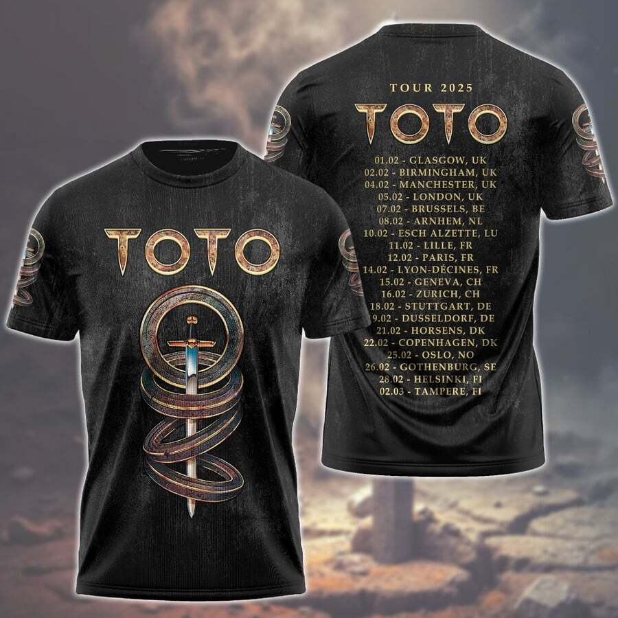 Toto Band Dogz Of Oz Presents Tour 2025 3D T-shirt | eBay