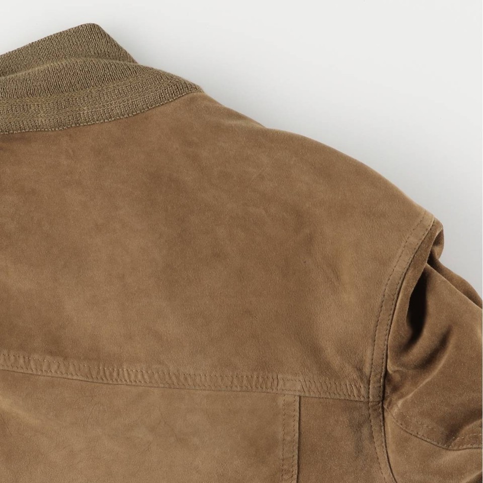 Vintage Bruno de Angelis MILANO stand-collar suede leather jacket men's ...