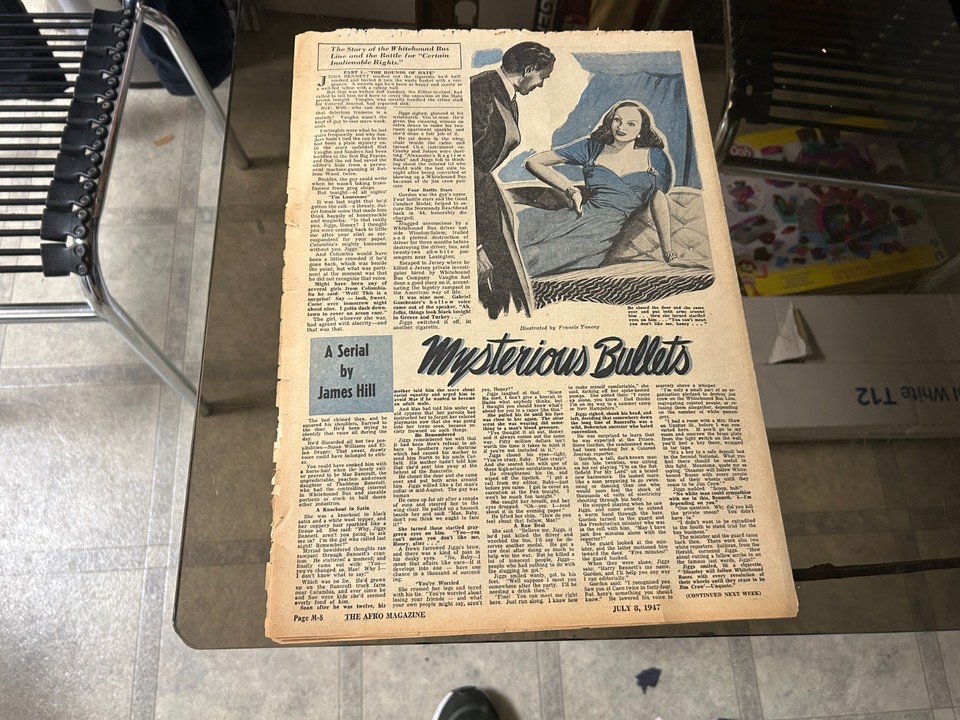 original HOLY GRAIL 1947 AFRO MAGAZINE with rookie JACKIE ROBINSON on ...