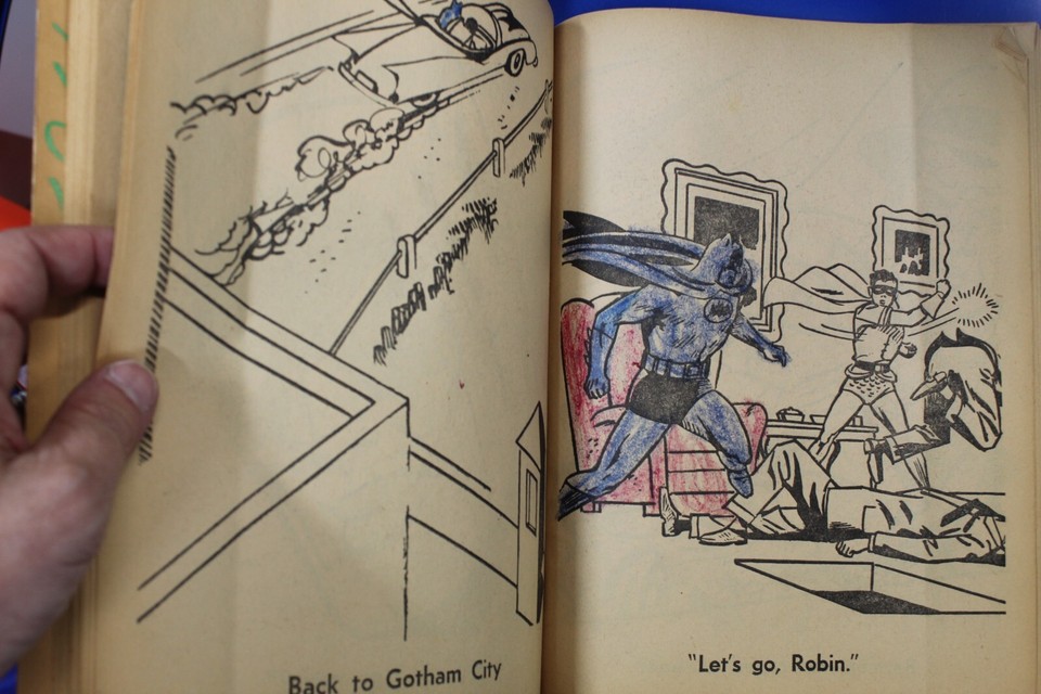 Pow! Robin Strikes for Batman Watkins Strathmore Coloring Book #1833-3 ...