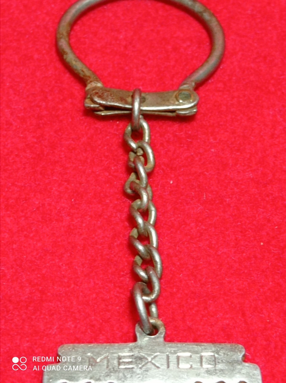 XIX SUMMER OLYMPIC GAMES MEXICO 1968 GILLETTE KEYCHAIN PROMOTIONAL BLUE ...