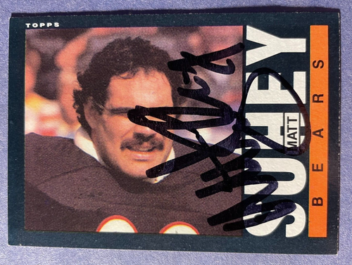 SIGNED MATT SUHEY 1985 TOPPS AUTOGRAPHED CARD - BEARS | eBay