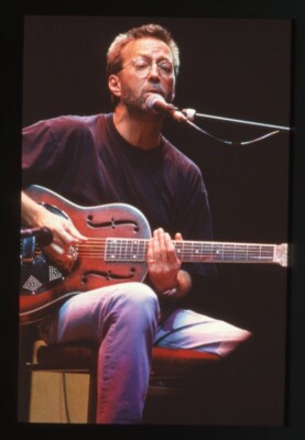 Eric Clapton singing playing guitar in concert Photo Agency 35mm ...