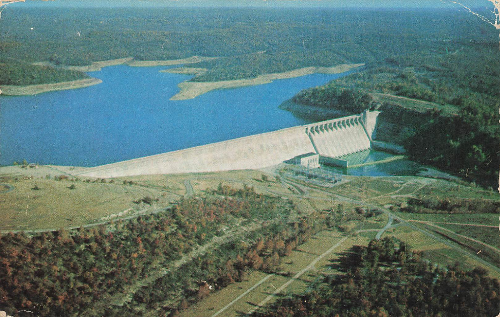 Postcard Norfork Dam And Lake Arkansas | eBay