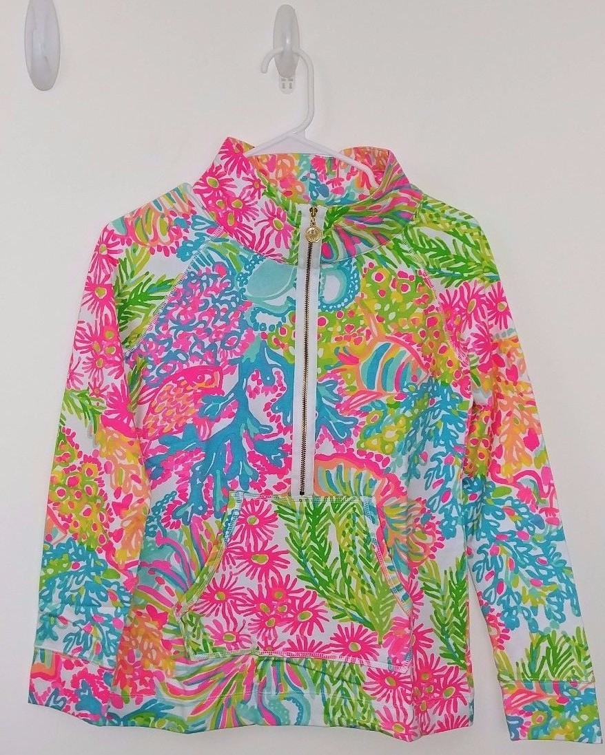 NWT Lilly Pulitzer Multi LOVERS CORAL Skipper Popover Size XS New ...