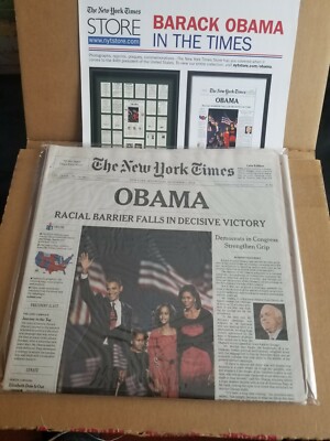 Mint Sealed November 5, 2008 Election Obama Win New York Times Late ...