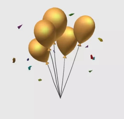 ROBLOX OG Admin Toy Code - Gold Balloons Avatar Item RARE! *Sent in ...