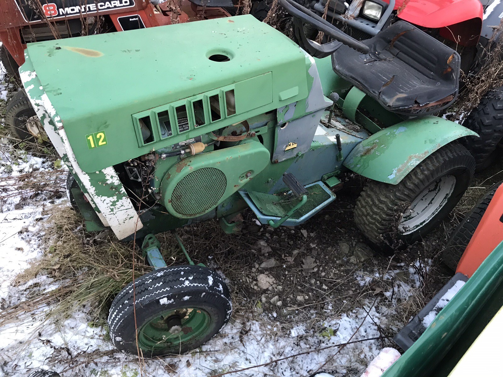 VINTAGE SEARS SUBURBAN 12 GARDEN TRACTOR lawn mower Tecumseh 12hp | eBay