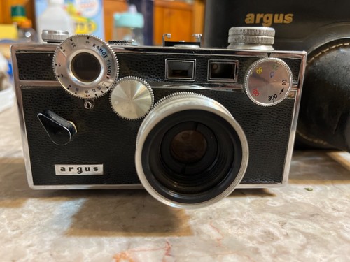 Black Vintage Argus camera 50 MM f3.5 coated cintar | eBay
