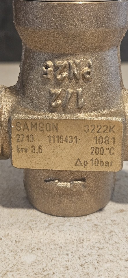 Samson Valve 3222k Dn15 I/2" Kvs 3.6 10bar 200c Pn25 | eBay UK