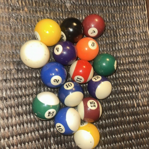 Vintage Billiard Pool Balls Set Missing #3 And 13 Balls - 2 10 Balls ...