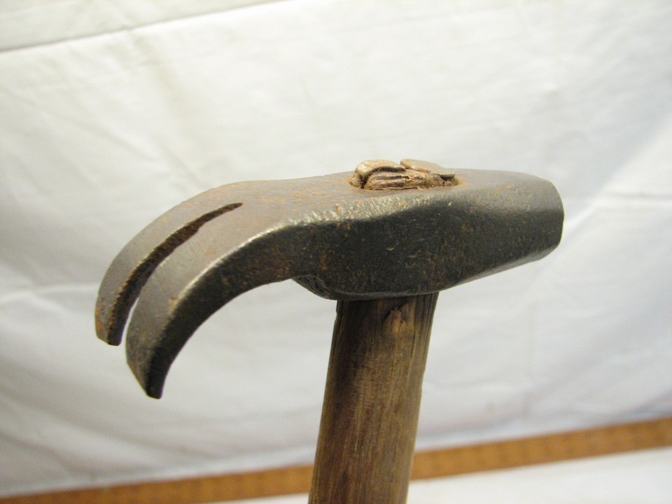 Lot Antique Claw Hammer Wood Tools Carpenter's Tack Octagon Poll Nail ...