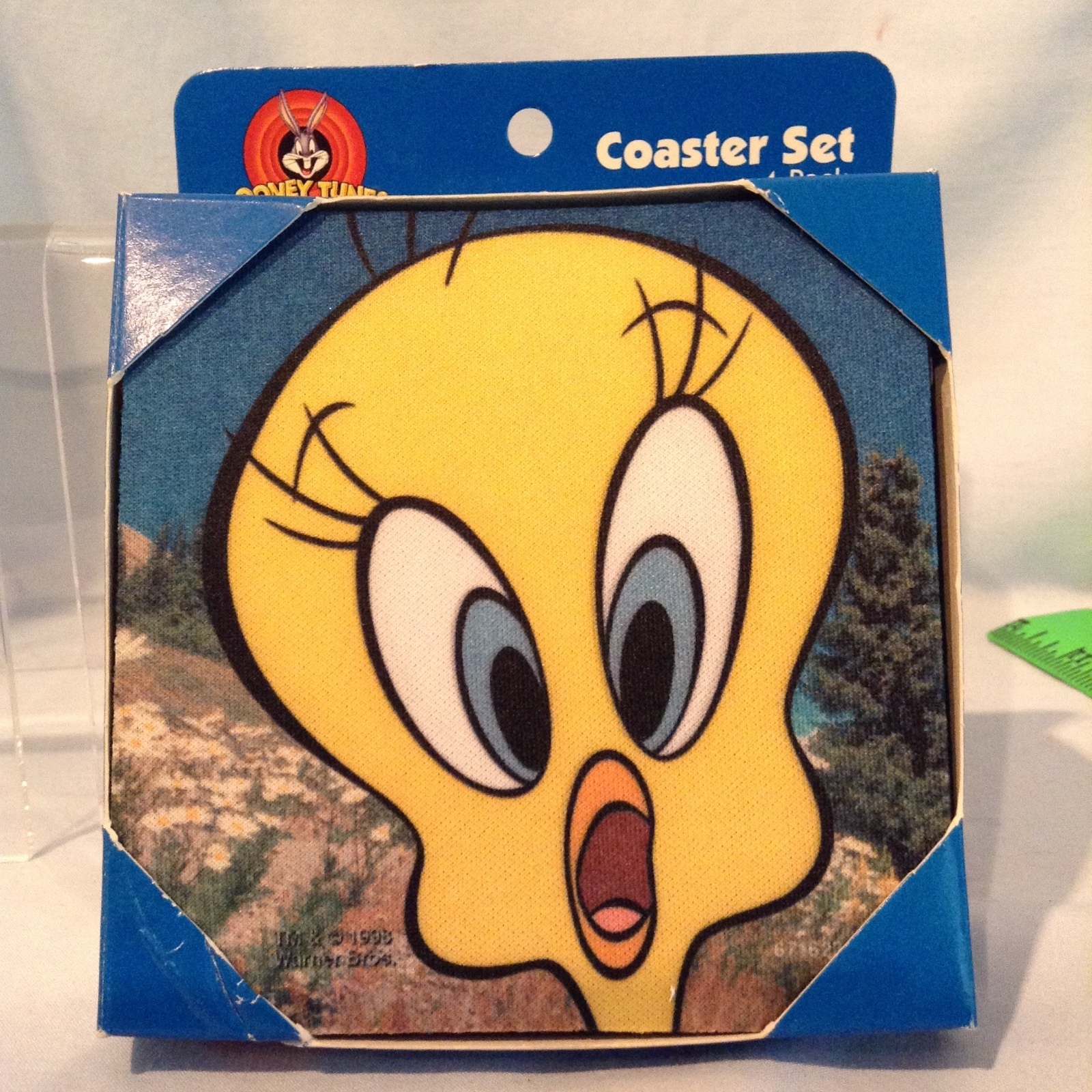 Looney Tunes Tweety Coaster Set 4-Pack Made in USA 1997 Warner Bros. $9 ...
