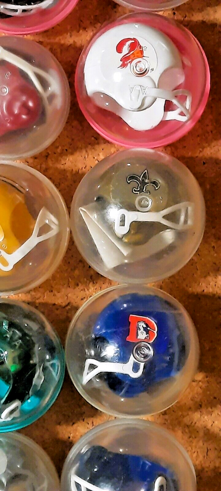 NFL Vintage Mini Vending Machine Plastic Helmets HUGE lot of 240 Pieces ...