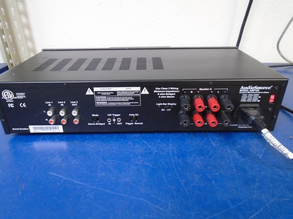 Audiosource AMP102 Stereo Power Amplifier | eBay