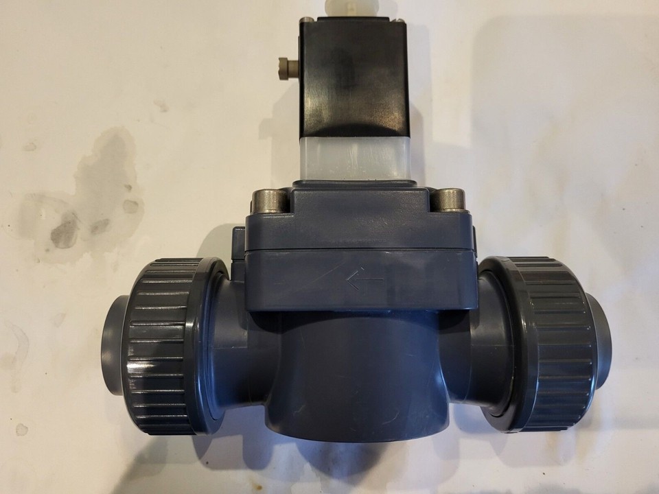 Burkert 32 mm (Metric) PVC Solenoid Valve Type 0142 with 24 V a.c. Coil ...