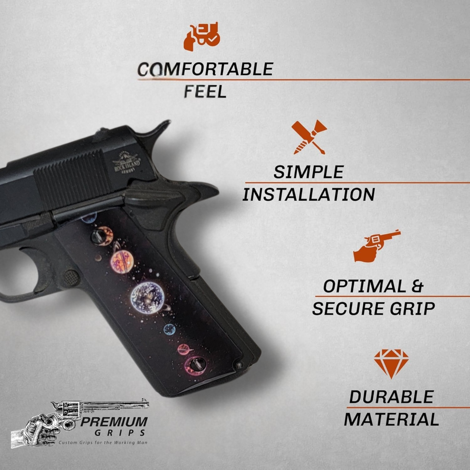 1911 Full-size ABS grips with Planets in Alignment Printed Image | eBay