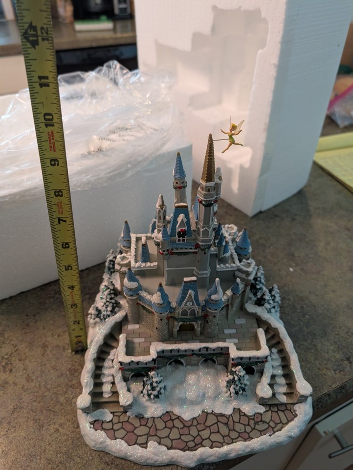 Disney Village WDW Light-Up Cinderella Castle w Tinkerbell BRAND NEW IN ...