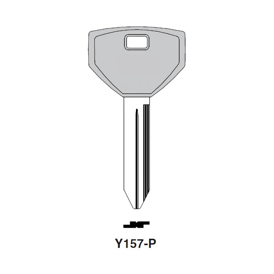 Y157-P / Y157 Plastic Head Key Blank Nickel | eBay