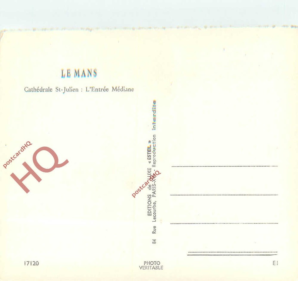 Picture Postcard>>Le Mans, Cathedrale St-Julien, L'Entree Mediane | eBay