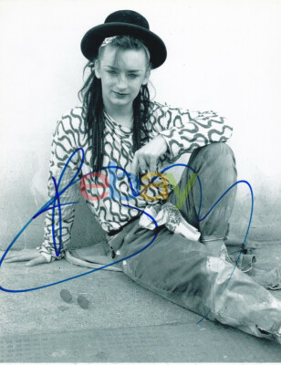 BOY GEORGE SIGNED 8X10 AUTOGRAPHED PHOTO CULTURE CLUB REPRINT | eBay