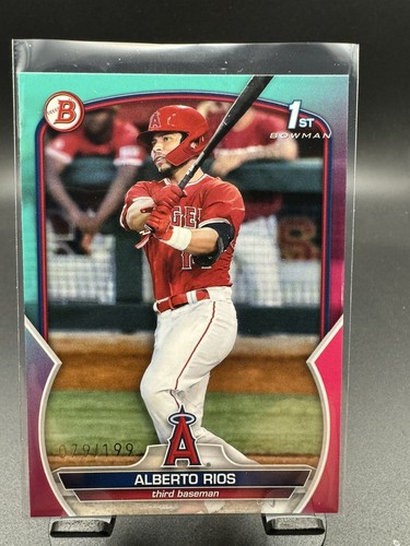 2023 BOWMAN 1ST ALBERTO RIOS DRAFT AQUA PINK GRADIENT #’d/199 | eBay