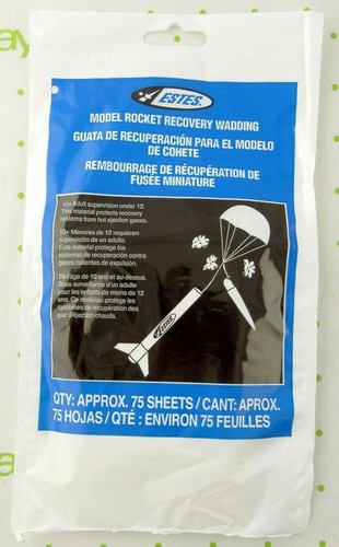 Model Rocket Recovery Wadding (75 Sheets) - Estes #2274 47776022744| eBay