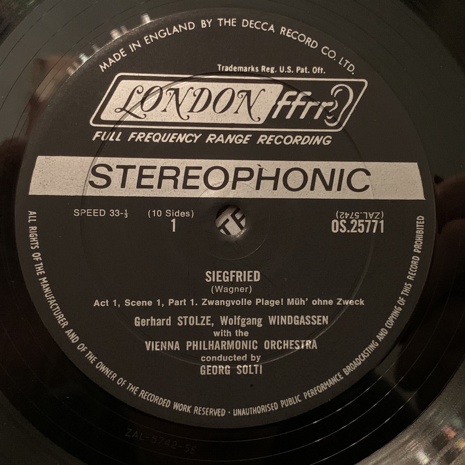 WAGNER Siegfried - GEORG SOLTI, Vienna - LONDON OSA 1508 ST 5LP DG 11 o ...