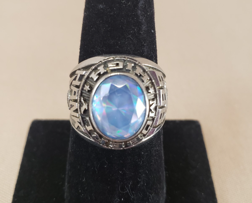 Vintage 1989 Moberly High School Class Ring ArtCarved Siladium Size 10 ...