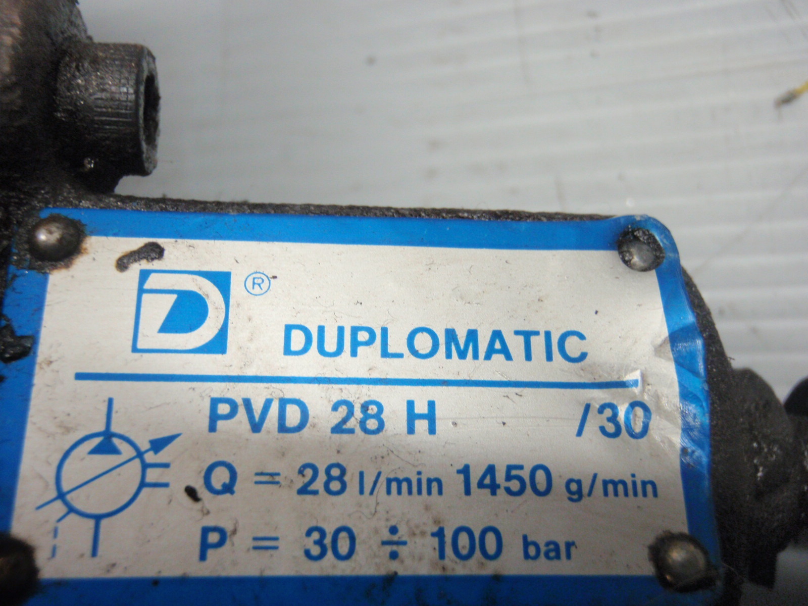 DUPLOMATIC PISTON PUMP PVD 28 H/30_PVD 28 H_PDV-28-H/30_PVD25H30 | eBay