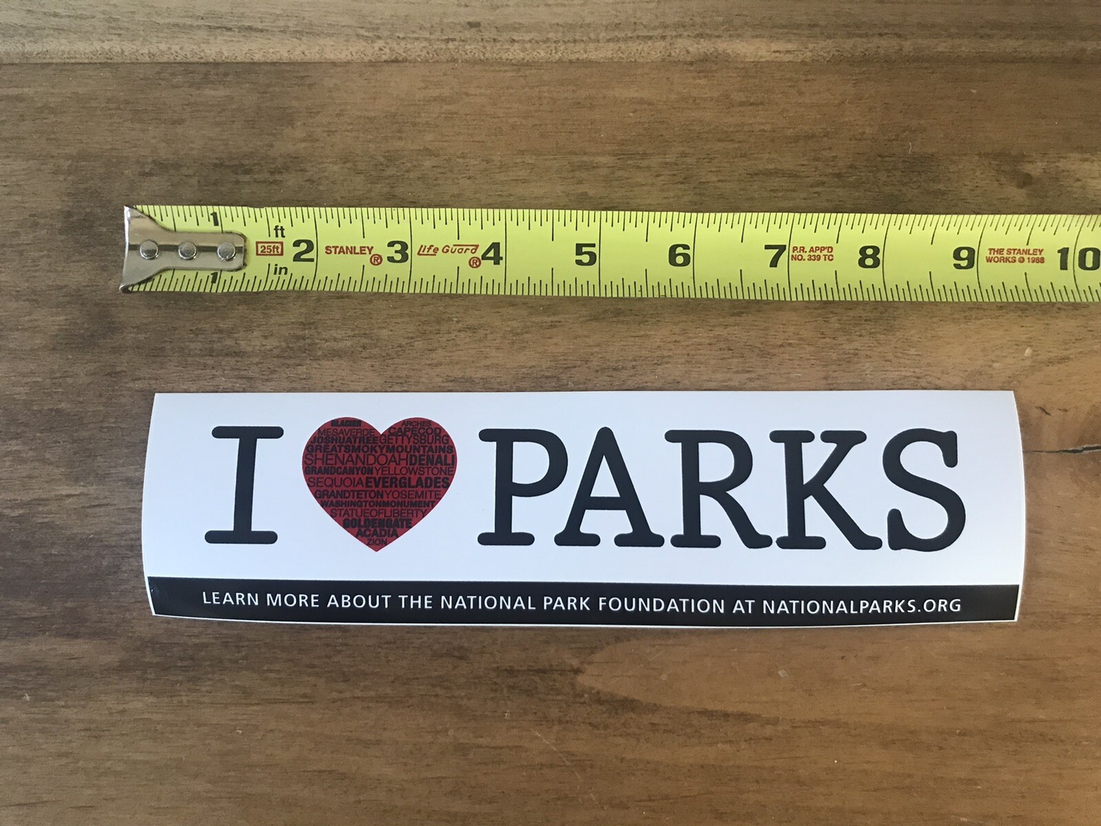 I Love National Parks Sticker/Decal Outdoor Hike Climb Camping Approx 9 ...