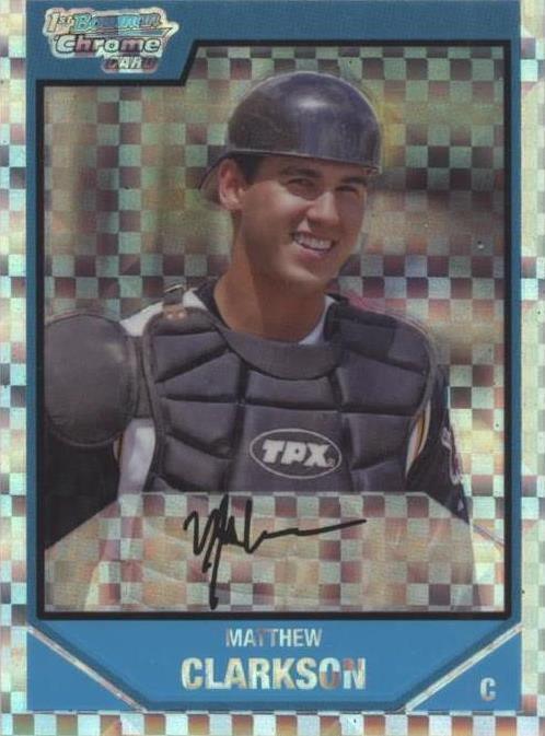 2007 Bowman Chrome - Prospects Matthew Clarkson #BC8 X-Fractor /275 (RC ...